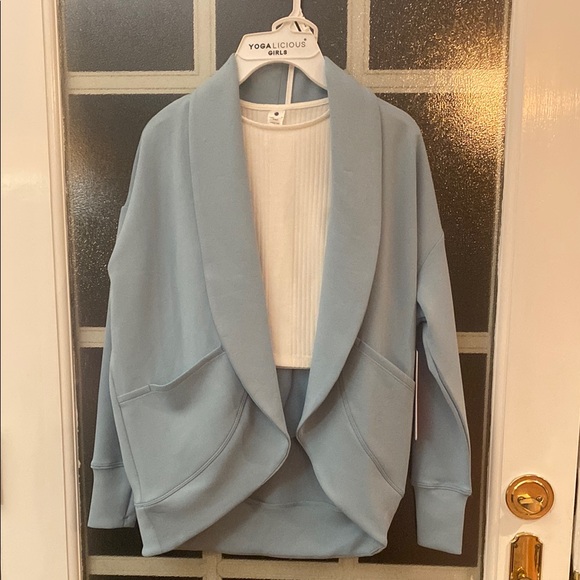 Yogalicious | Matching Sets | Yogalicious Girls Blue 3 Piece Cardigan ...